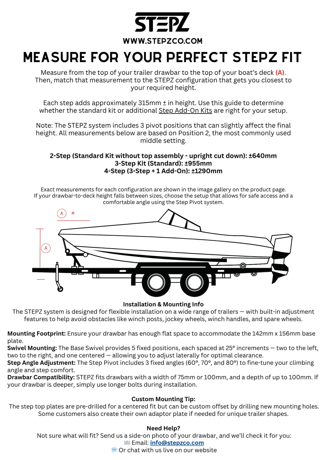 Measurement Sheet – Stepz